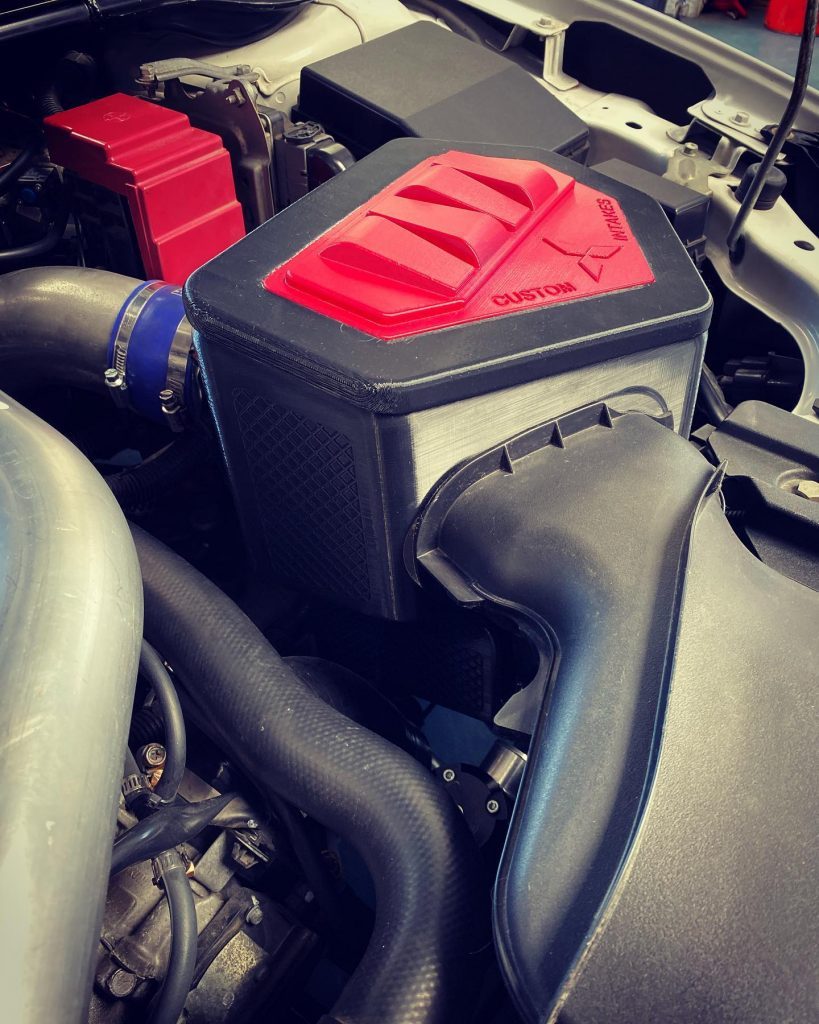 E H Motors custom EVO X cold air intake - E&H Motors